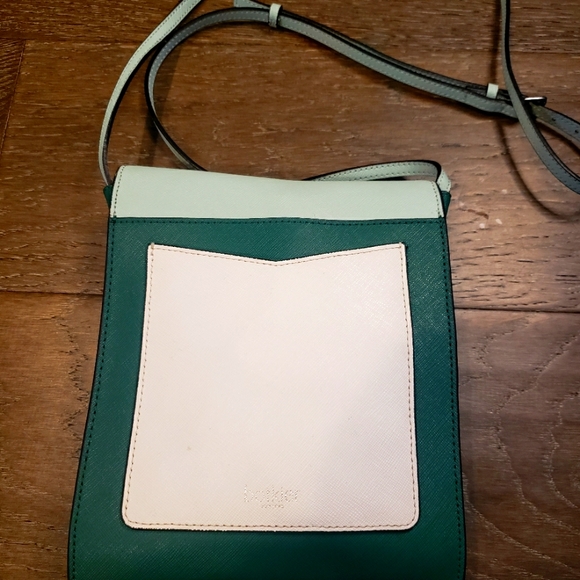 Botkier | Bags | Botkier Green And White Leather Crossbody Bag | Poshmark